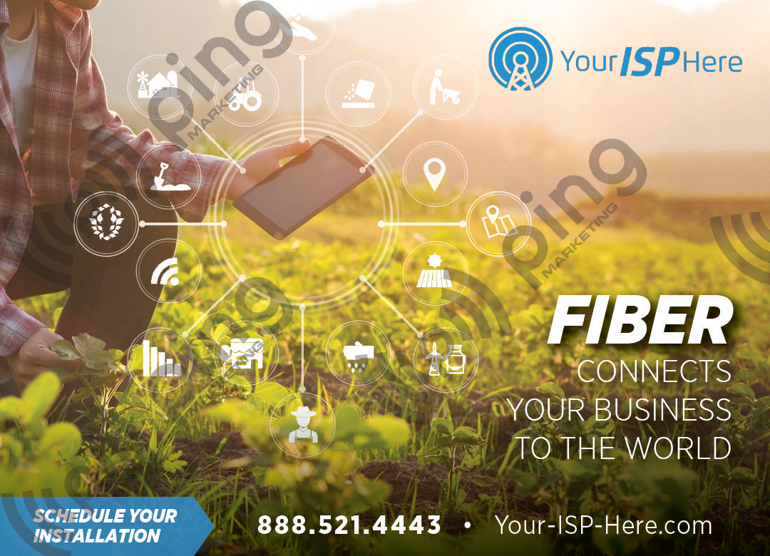Postcard Design: Fiber Installation 3 – Ping Marketing