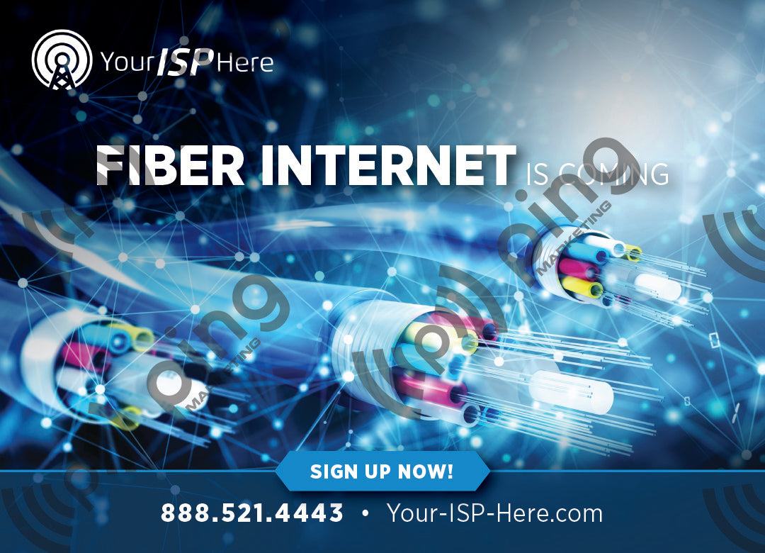 Postcard Design: Fiber Preorder 2 – Ping Marketing