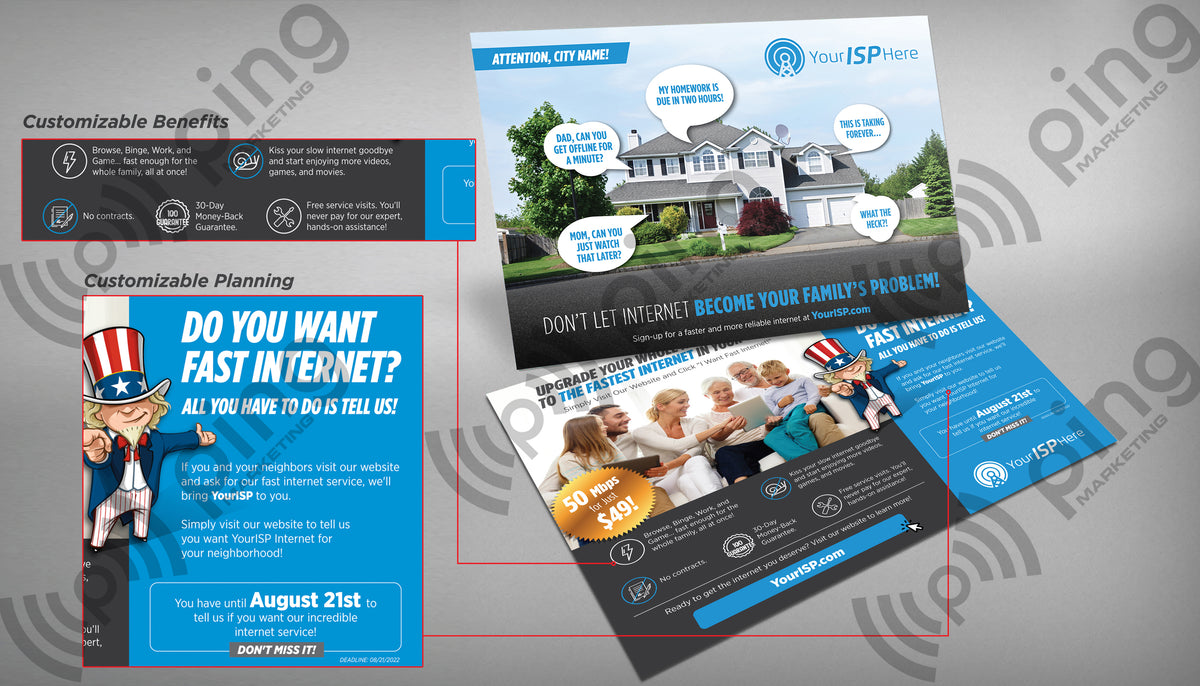 Postcard Design: Family – Ping Marketing